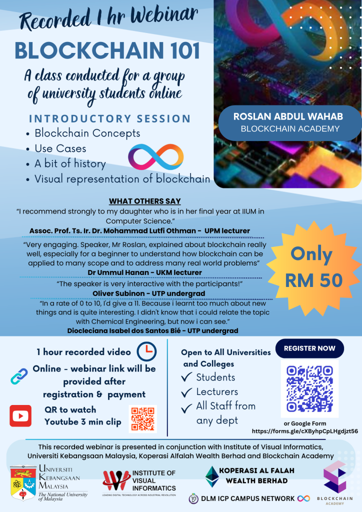 Certificate in Blockchain Application | Institute of Visual Informatics
